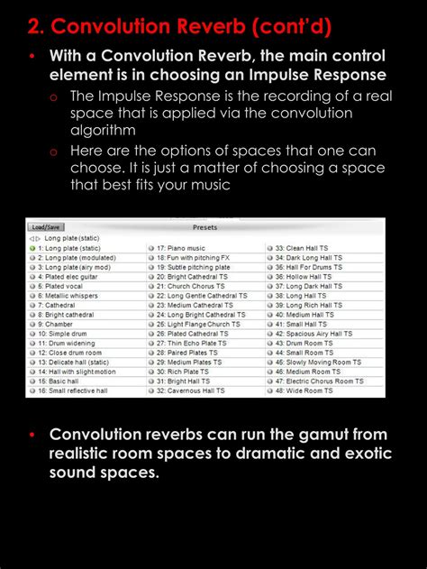 Ppt Compare And Contrast An Algorithmic And Convolution Reverb