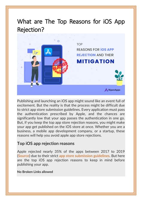 PPT What Are The Top Reasons For IOS App Rejection PowerPoint Presentation ID