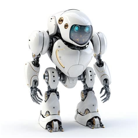 Premium Ai Image A Robot Isolated On White Background