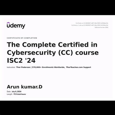 Arun Kumar D On Linkedin Cybersecurity Professionaldevelopment