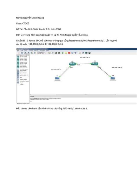 Static Route Trên Gns3 Pdf