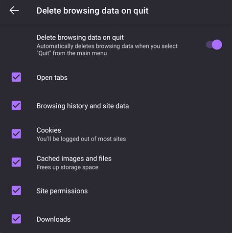 How To Automate Clearing Firefox Fenix Browsing Data Android