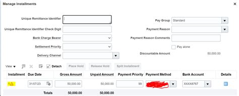 Invoices Are Automatically Placed On Instalment Hold For Fbdi Invoices
