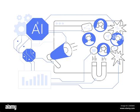 Ai Driven Customer Engagement Analytics Abstract Concept Vector