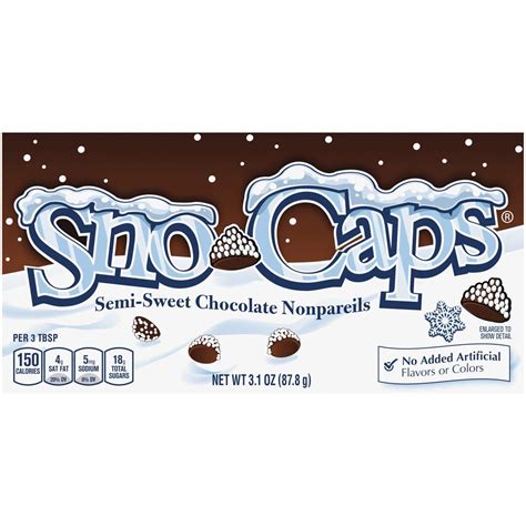 Sno Caps 31 Ounce 15 Count Theater Box Long Island Candy Factory