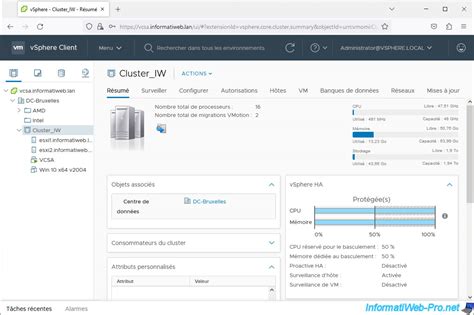 Enable Vsphere Ha On A Cluster To Ensure High Availability Of A Vmware Vsphere 67