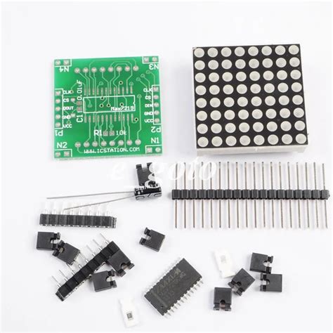 Pcs MAX Dot Matrix Module Cascade Control Display Module DIY Kit Electronic Fun For Arduino