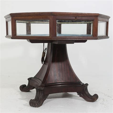 Table Showcase Glass Wood Catawiki