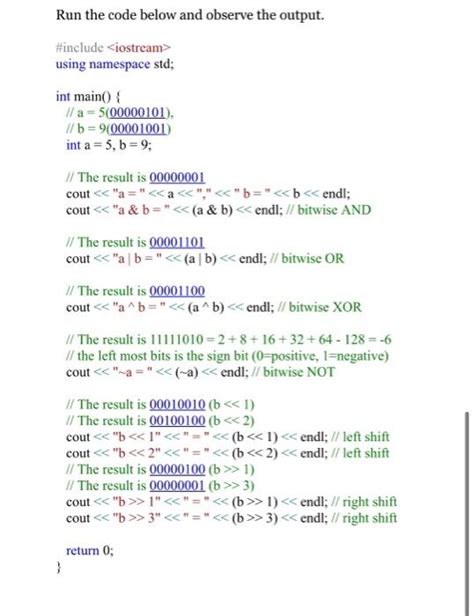 Solved Exercise 6 Bitwise Operators C Offers 6 Bitwise