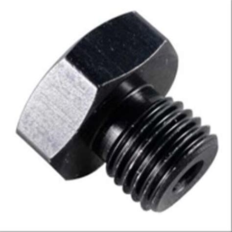 Fragola Port Plug Hex Head 6 An Male 1 8 Fpt Gauge Port Aluminum Black O Ring Included