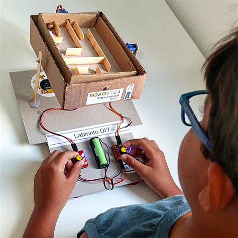 aprenda fazer o jogo labirinto diy kit robótica educação maker