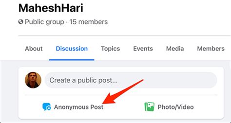 How To Post Anonymously On Facebook Group