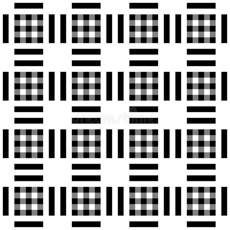 Abstract Geometric Black And White Seamless Pattern For Web Page Textures Card Poster Fabric