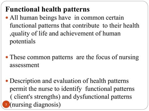 Gordons 11 Health Functional Patterns Ppt