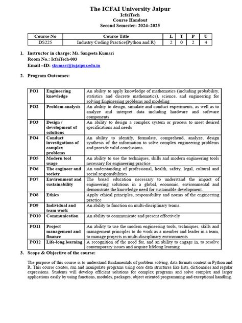 Ds225industry Coding Practicepython And Rsangeetadocx Pdf