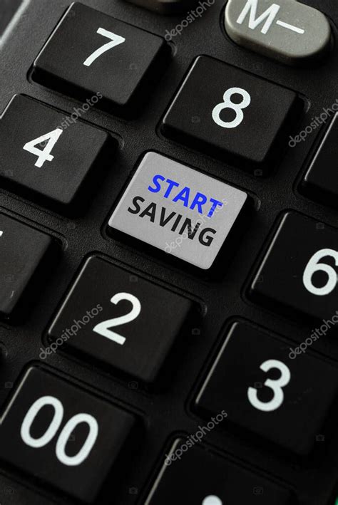 inspiración mostrando signo start saving dinero concepto de negocio