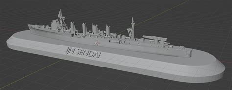 Japanese Sendai Class Light Cruiser By Allans Corner Wargaming3d