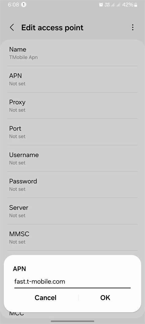 T Mobile APN Settings For Unlimited Data Quick APN Settings