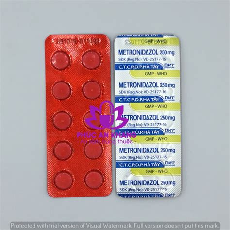 Metronidazol 250mg Nhà Thuốc Phúc An Khang