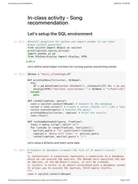Sql Simple Recommendations 2 Pdf Sql Databases