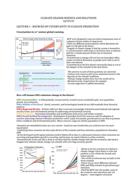 Sources Of Uncertainty In Climate Prediction CLIMATE CHANGE SCIENCE AND SOLUTIONS 25 02