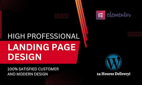 design responsive wordpress page or elementor landing page by devloper