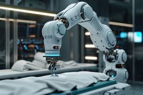 Premium Photo Ai Robotic Production Sewing Machines Intelligent