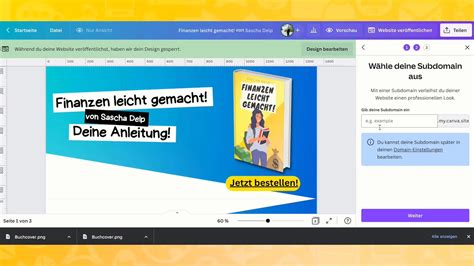 créer un site web avec canva