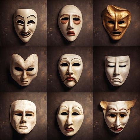 premium ai image ai generated mood masks