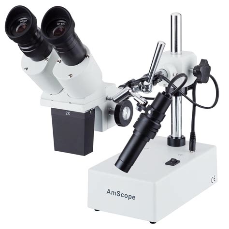 Amscope Se420 Series Compact Fixed Lens Binocular Stereo Microscope 20x