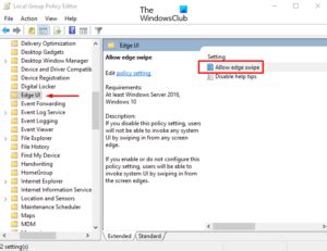 How To Disable Screen Edge Swipe In Windows 11 10