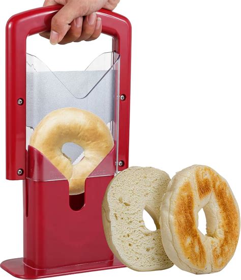 Bagel Slicer Stainless Steel Bagel Cutter Non Stick Blade Bread Toast
