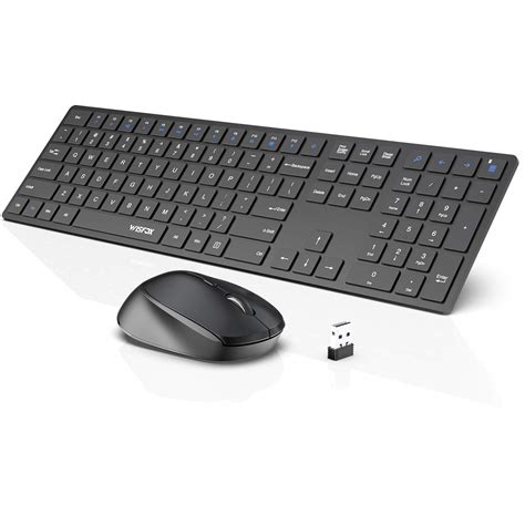 Buy WisFox Wireless Keyboard And Mouse GHz Lag Free Ultra Slim Keyboard With Silent Keys
