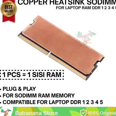 Jual Banyak Dipakai Heatsink Ram Sodimm Laptop Cooler Memory Ddr1 Ddr2