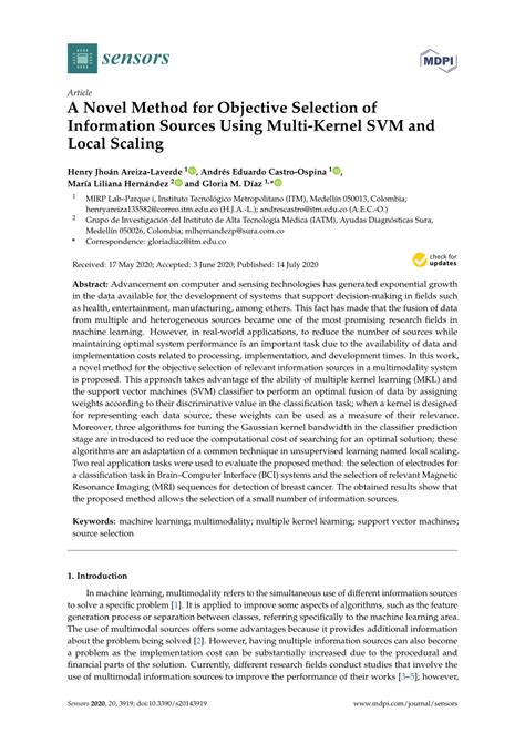 Pdf A Novel Method For Objective Selection Of Information Sources Using Multi Kernel Svm And