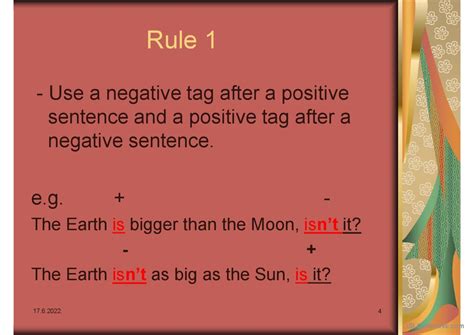 Question Tags Grammar Guide English ESL Powerpoints