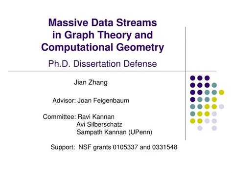Ppt Massive Data Streams In Graph Theory And Computational Geometry