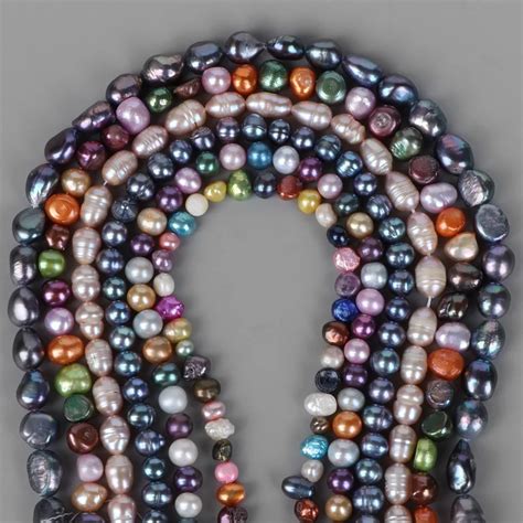 Nat Rliche Bunte S Wasser Perle Perlen Echt Barocke Perle F R DIY Frauen Armband