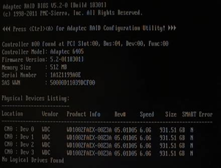 How To Create The RAID Via Adaptec RAID Configuration Utility RAID Data Recovery Data Recoup