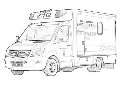 Ausmalbilder Feuerwehr