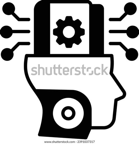 Neuromorphic Engineering Concept Biological Brains Installation Stock Vector Royalty Free