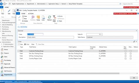 Dynamics Nav Navision Customer Template Kepler Management Systems