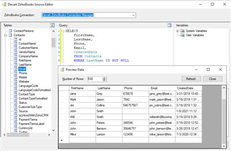 Devart Ssis Data Flow Components For Zoho Books Screenshots