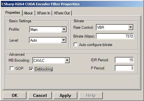 H CUDA Encoder DirectShow Filter In C CodeProject