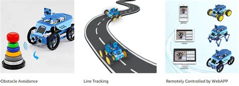 Adeept Alter All In One Raspberry Pi Smart Robot Car Kit W Display Tracking RobotShop