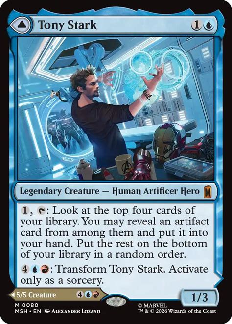 Tony Stark 80 Prices Magic Marvel Super Heroes Magic Cards