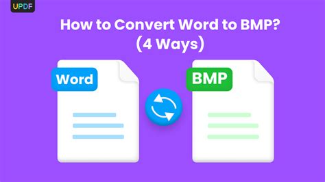 Word To BMP 4 Proven Conversion Techniques 2025 UPDF