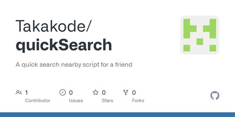 Github Takakodequicksearch A Quick Search Nearby Script For A Friend
