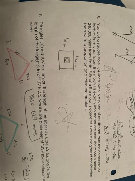 [grade 9 Geometry Honors Proving Triangle Similarity] R Homeworkhelp