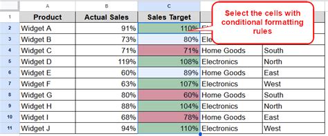 How to Copy Conditional Formatting in Google Sheets - Excel Insider